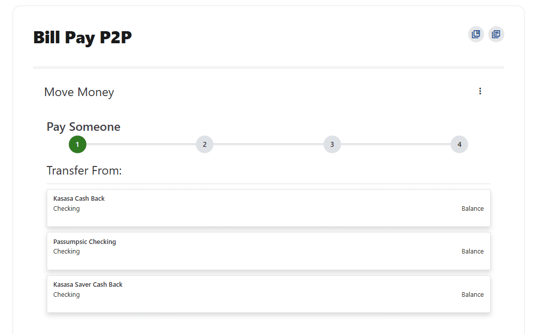 P2P (Person to Person Transfers) - Passumpsic Bank